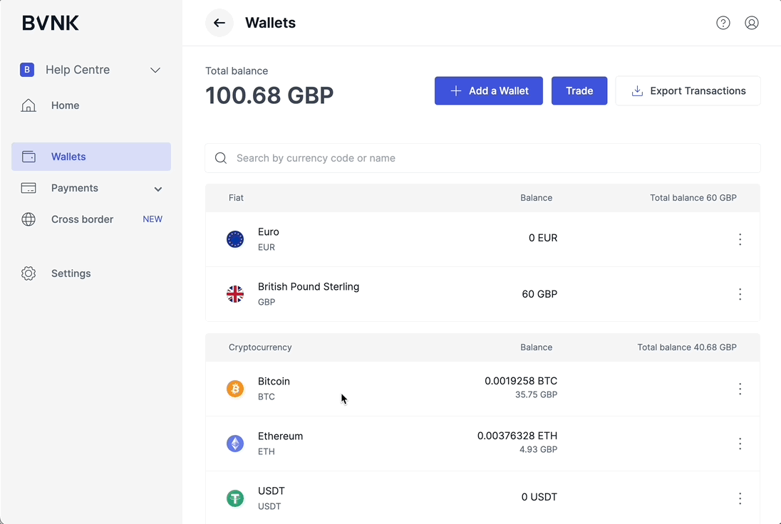 How to get the running balance for my transactions? – BVNK Help Centre